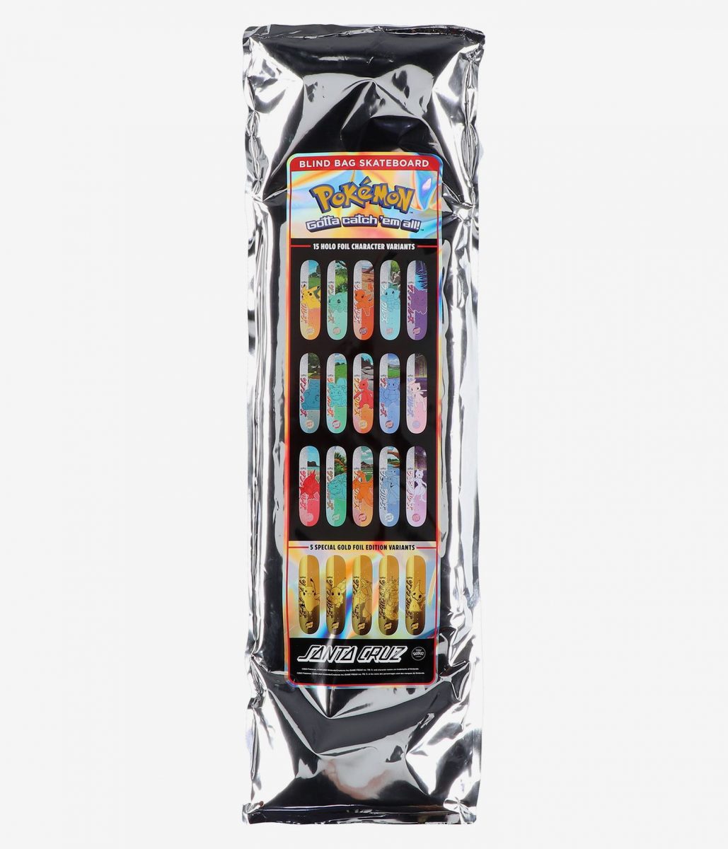 Santa Cruz x Pokémon - Blind Bag 8" x 31.6" Skateboard Deck | Just ...